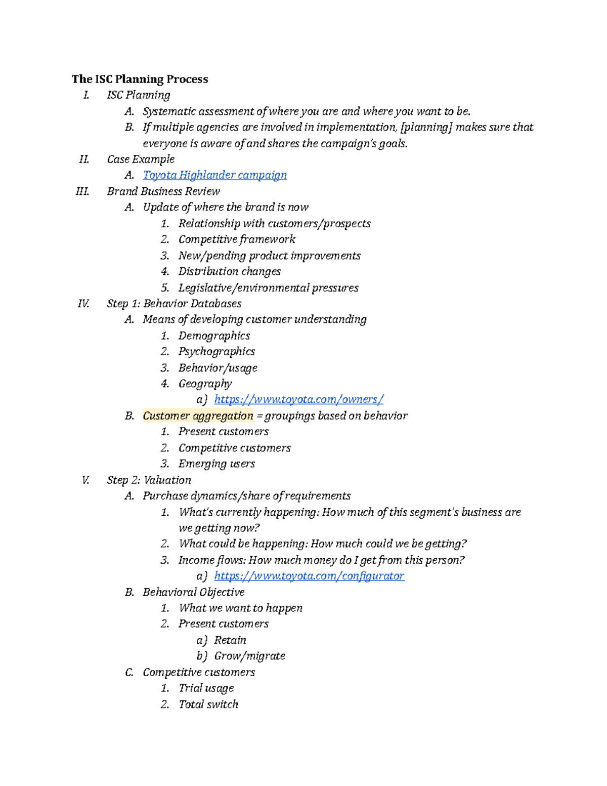 2 11 The ISC Planning Process - The ISC Planning Process I. ISC ...