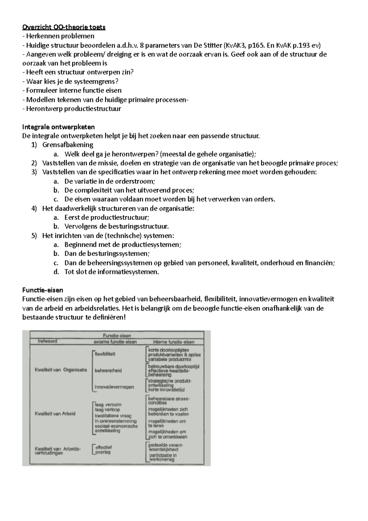 Overzicht OO - Overzicht OO-theorie toets Herkennen problemen Huidige ...