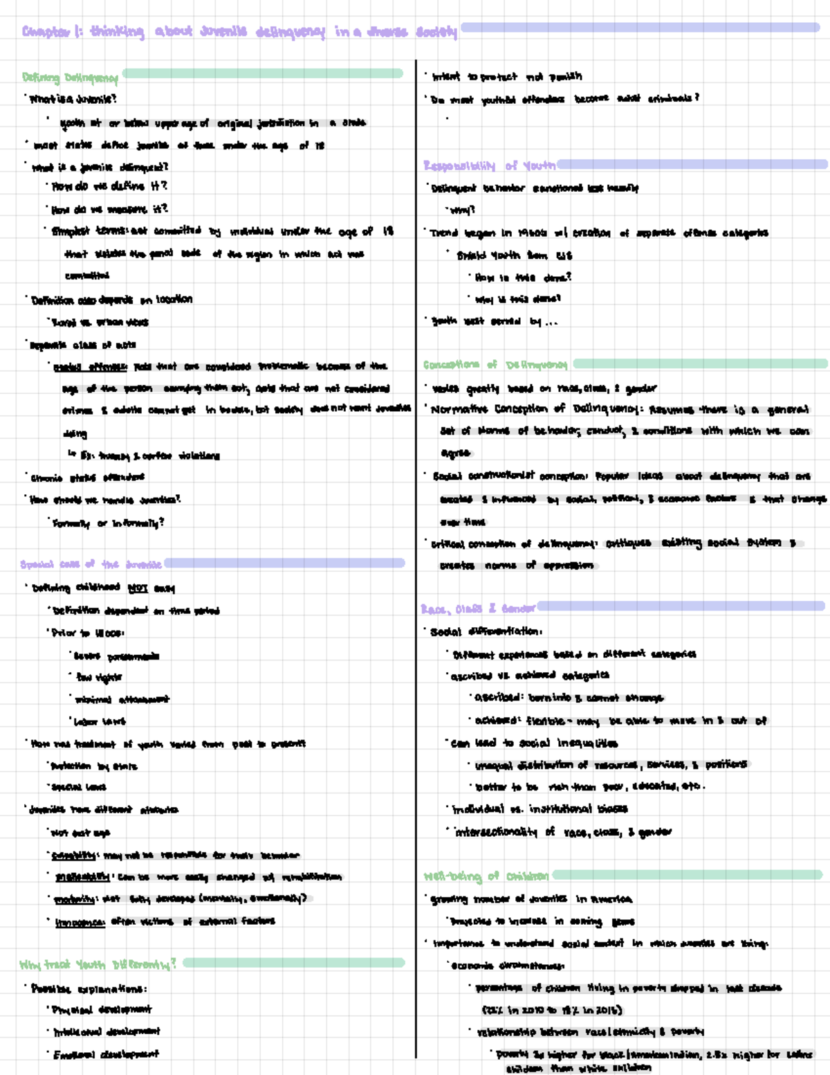 Juvenile justice ch 1 - lecture notes from chapter 1 - Chapter 1 ...