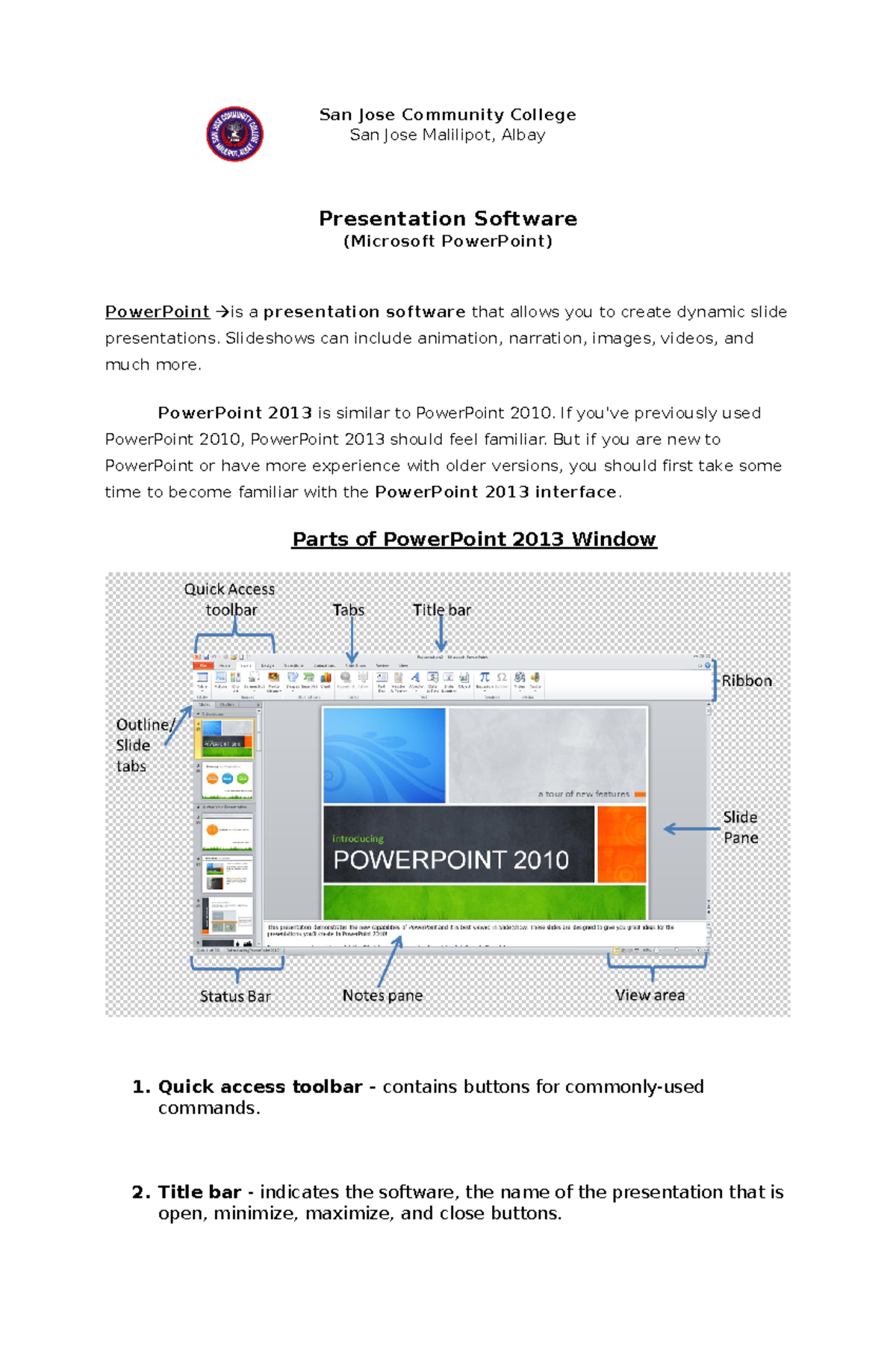 ICT 1 Pre Finals 2023 - Hahaha - San Jose Community College San Jose ...