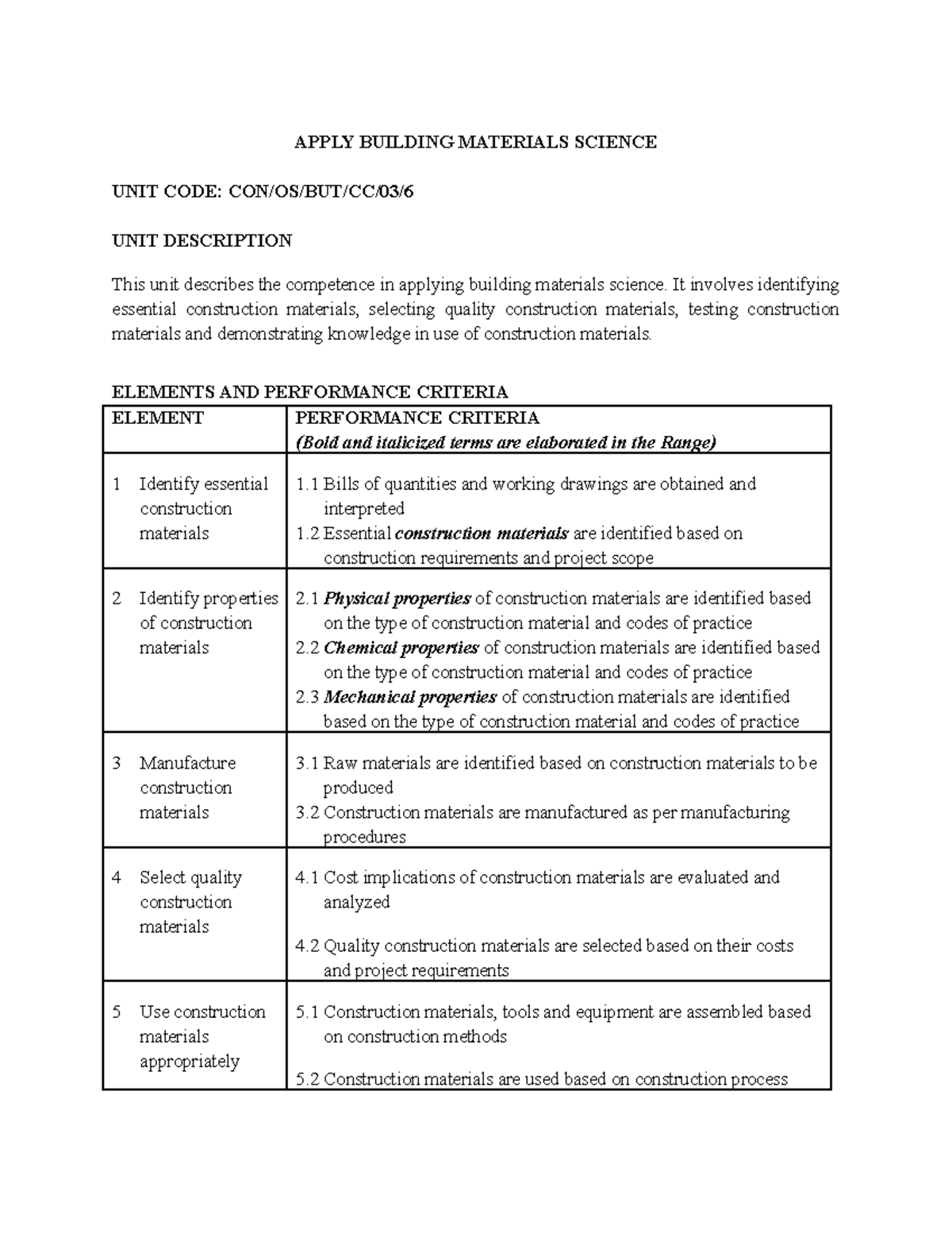 Apply Building Materials Science OS - APPLY BUILDING MATERIALS SCIENCE ...