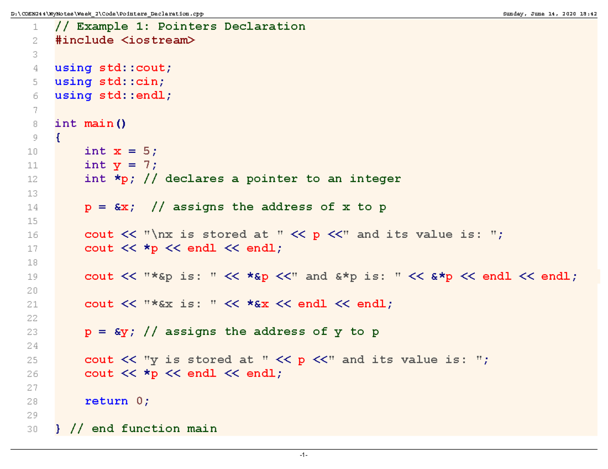 Pointers Declaration - Lecture notes 1 - D:\COEN244\MyNotes\Week_2\Code ... Pointers Declaration - Lecture notes 1 - D:\COEN244\MyNotes\Week_2\Code ...