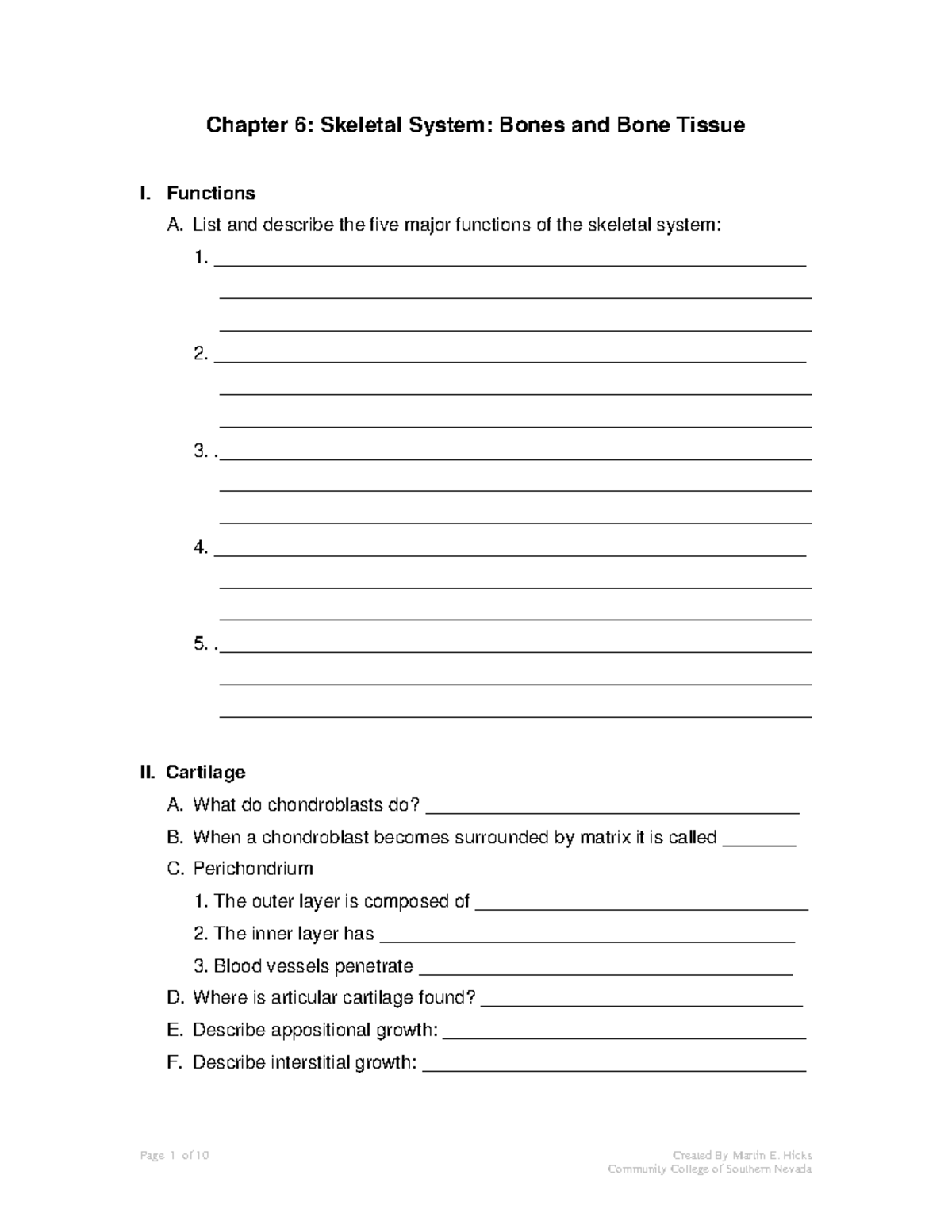 Chapter 6b Bones And Skeletal Tissues Flashcards Quizlet