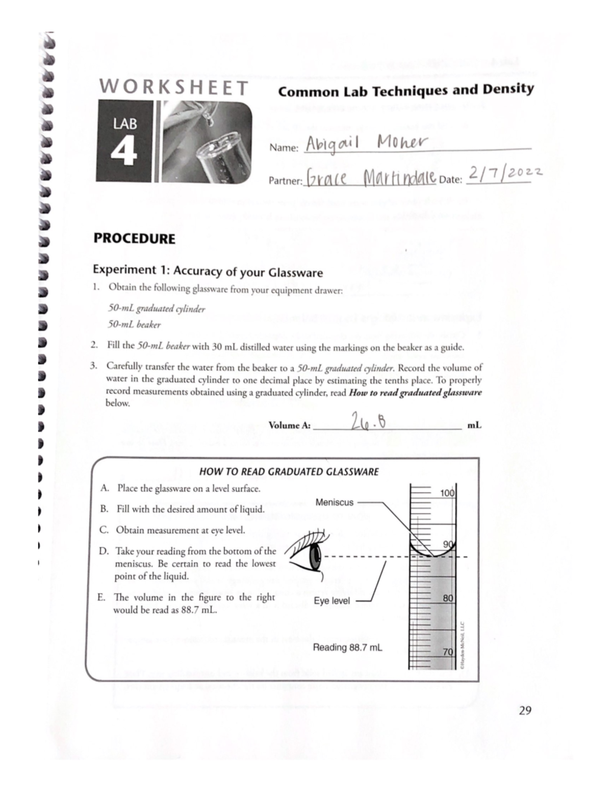 CHEM LAB 4 - This was our 4th lab of the semester taught by Dr. Gnezda ...