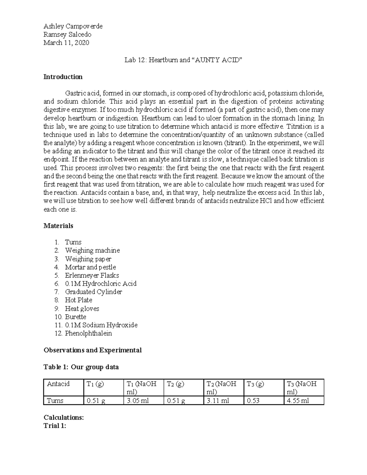 Lab Practical 1 Biology 1bl With Constable At California