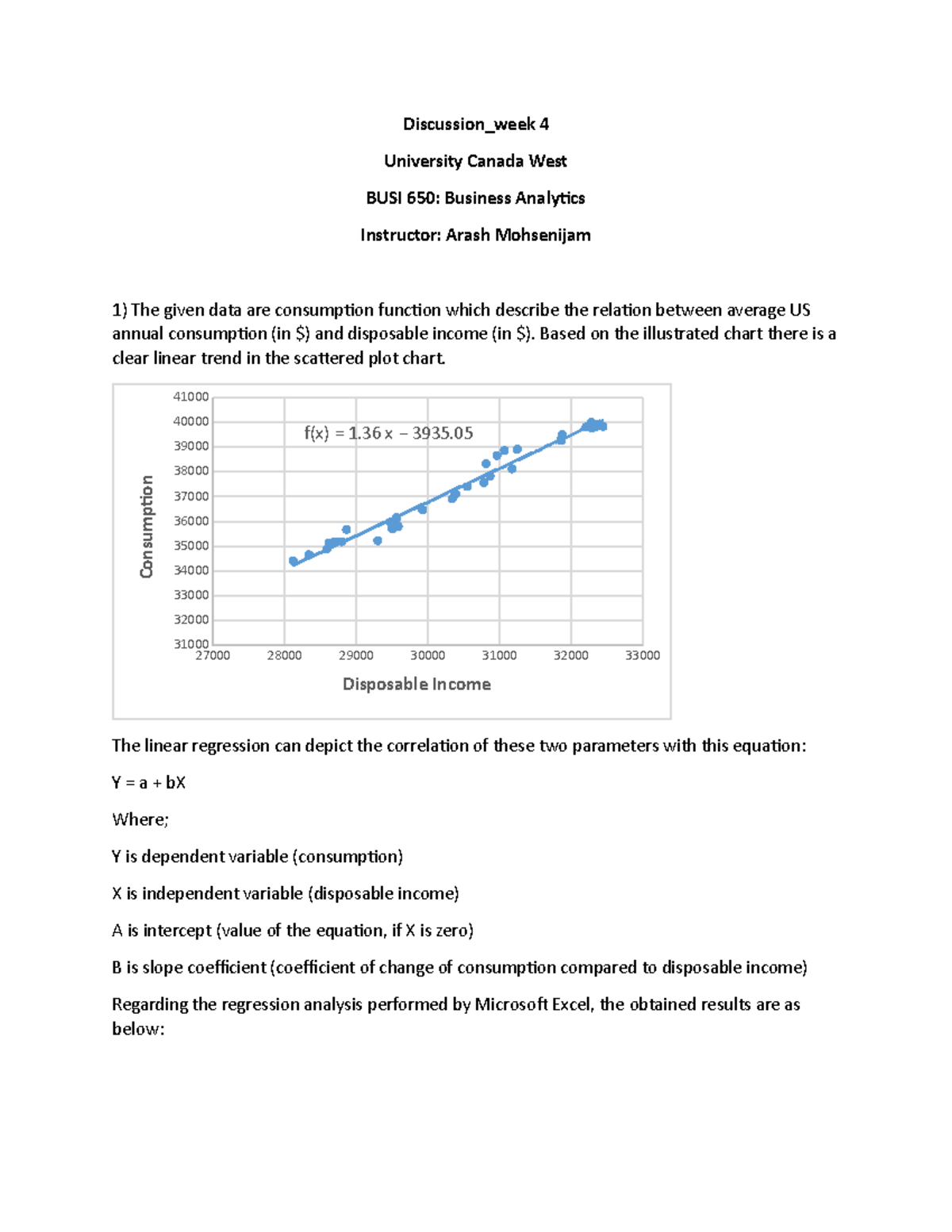 Week 4 Discussion (BUSI 650) - Discussion_week 4 University Canada West ...