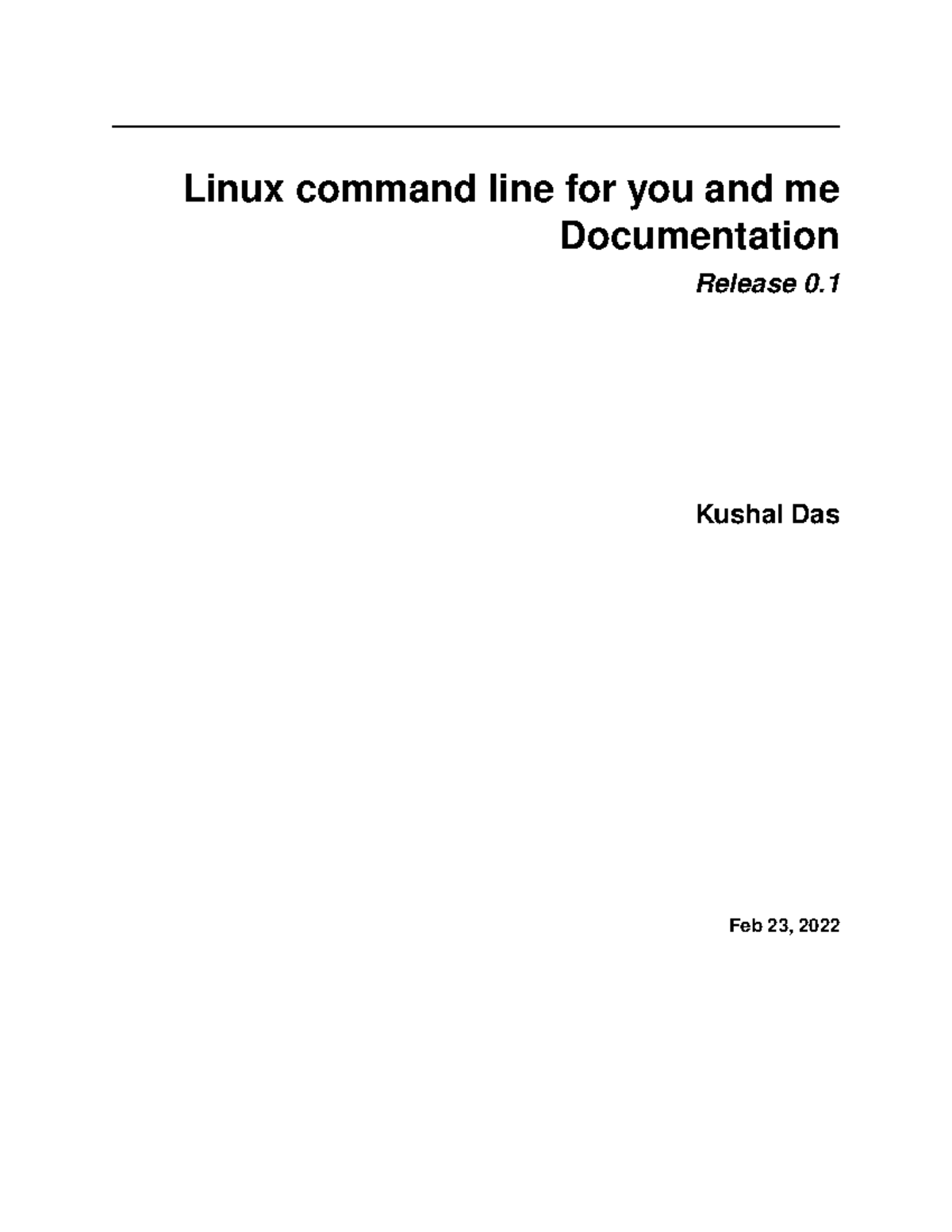 Linux Command Line For You And Me Linux Command Line For You And Me