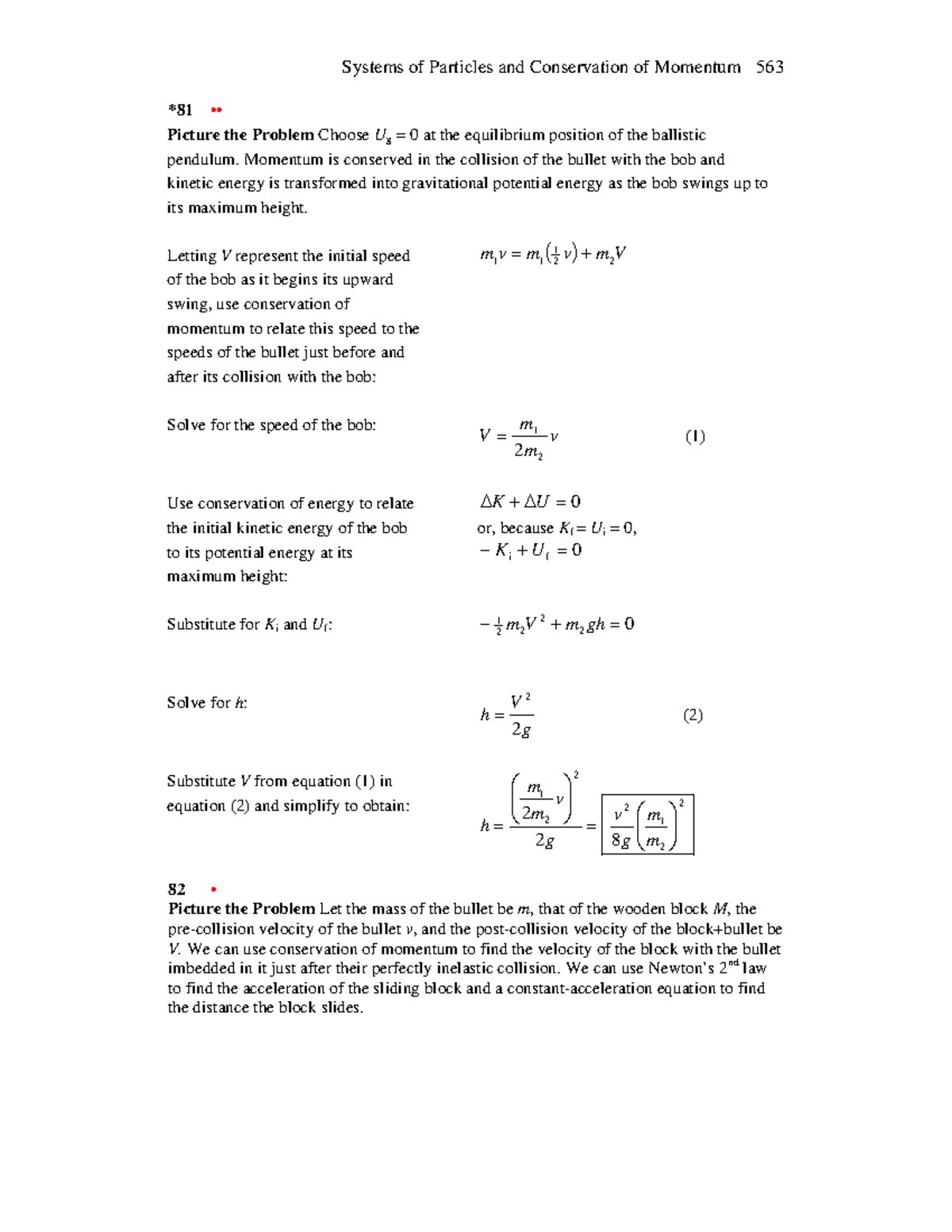 Physics Material - Systems of Particles and Conservation of Momentum ...
