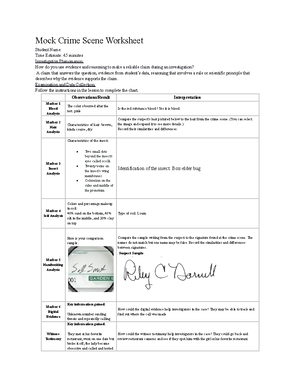 Genetic Evidence Survey - Genetic Evidence Survey Student Name: Time ...