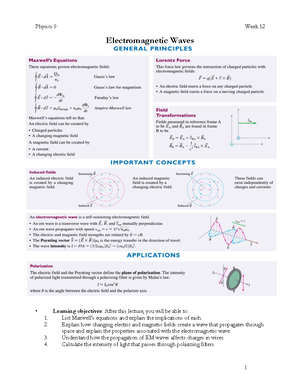 Week 8 Magnetic Fields and Forces - Magnetic Fields and Forces Learning ...