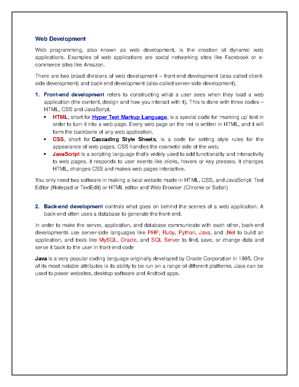 Steps to Build a website online - Web Development Web programming, also ...