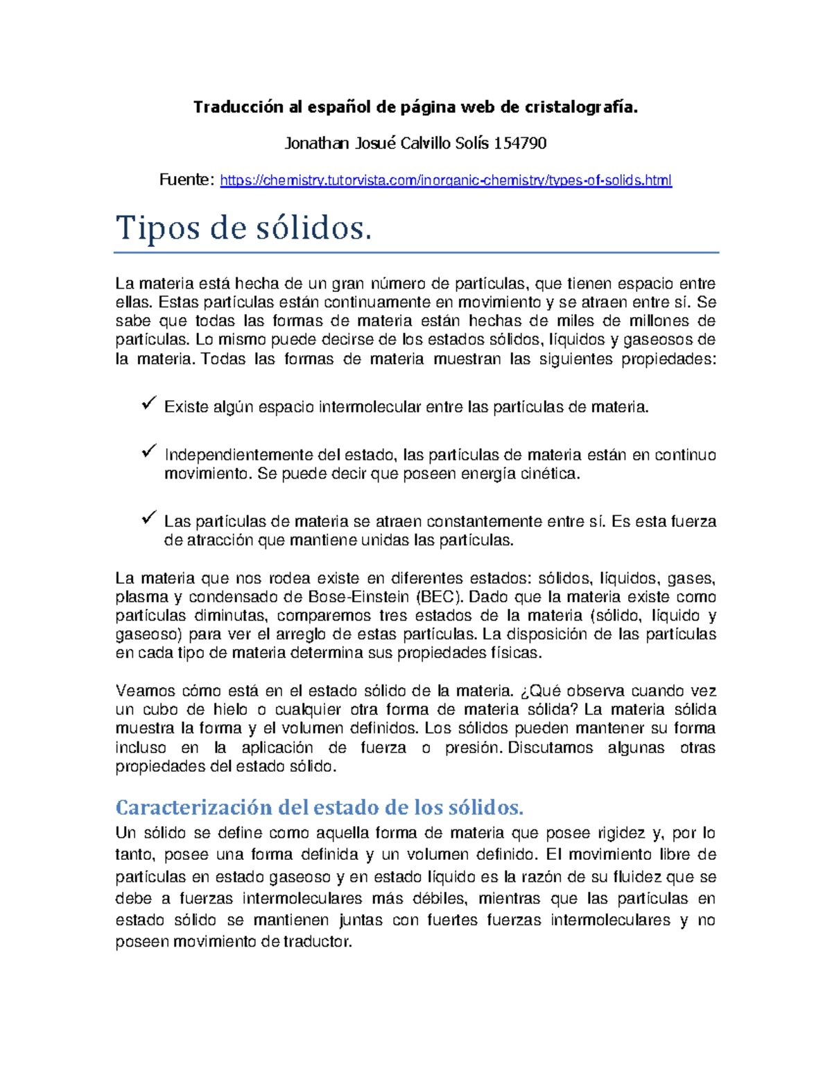 Traducción al español de página web de cristalografía Jonathan Calvillo ...