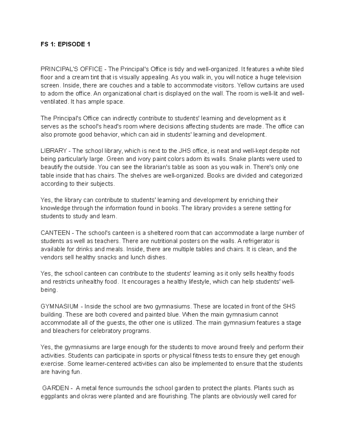 FS_1 Episode 1_Answers - FS 1: EPISODE 1 PRINCIPAL’S OFFICE - The ...