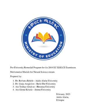 Chemistry Course Content - Pre-University Remedial program for the 2014 ...