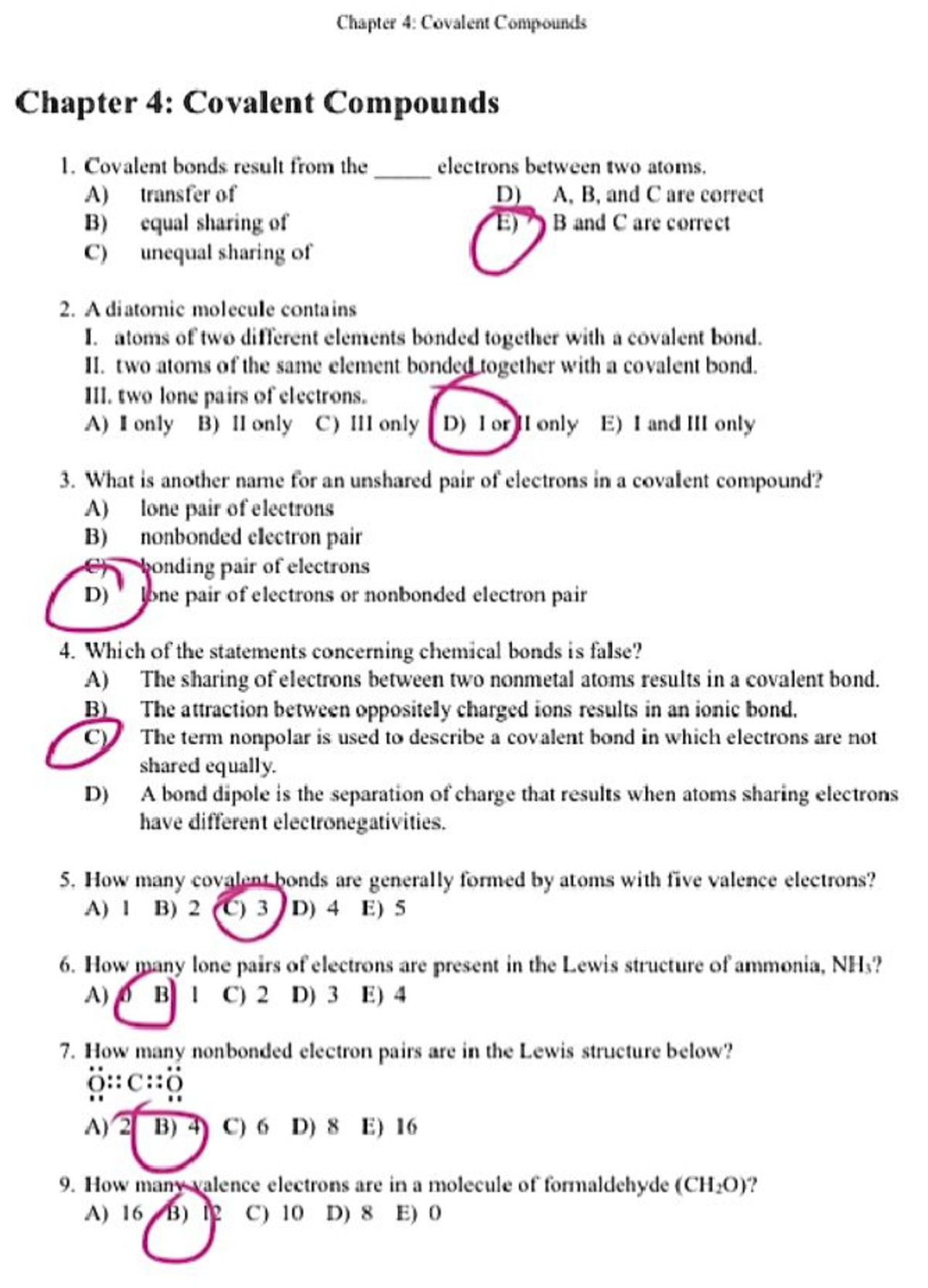 Chapter 4: Covalent Compounds - Chapter 4: Covalent Compounds Chapter 4 ...