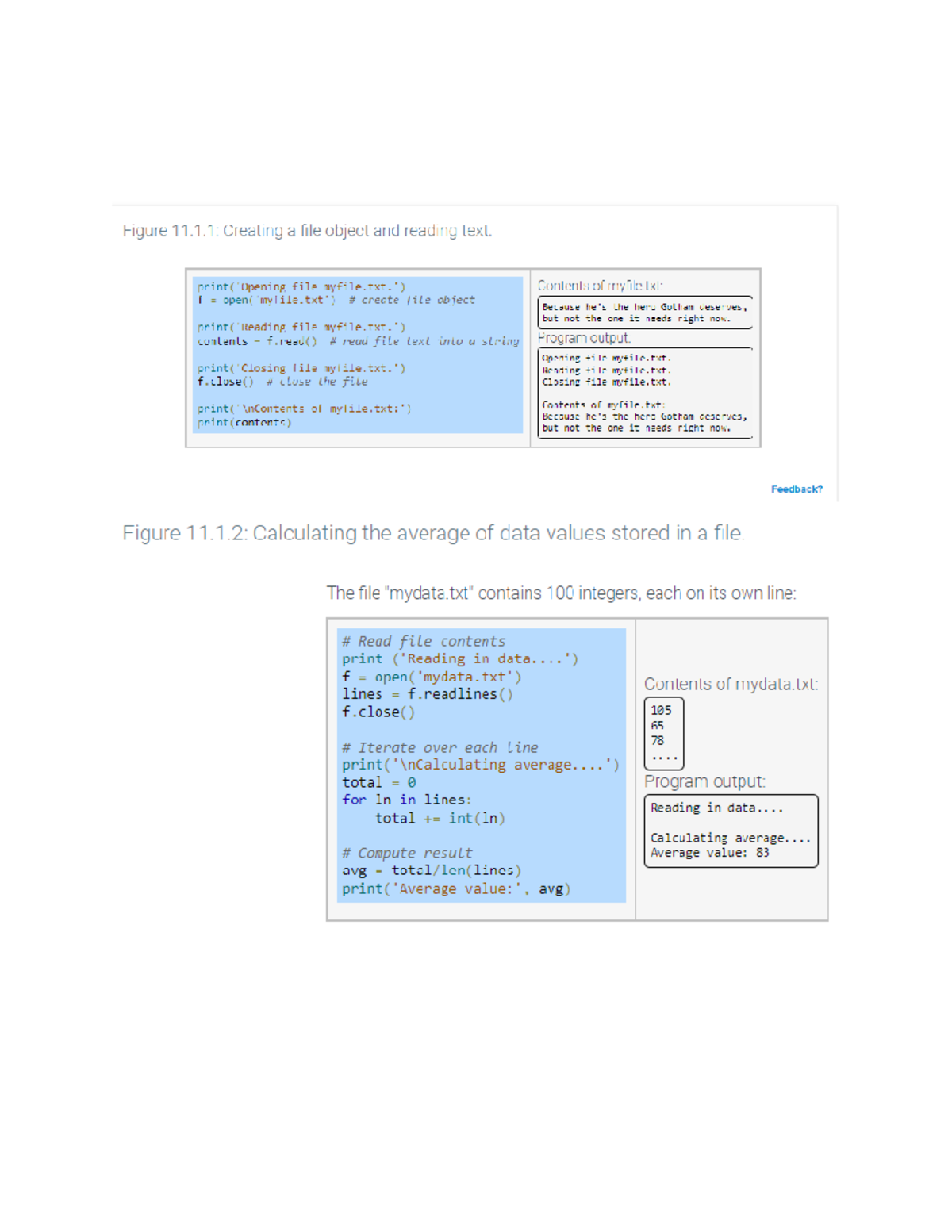 Made cheat sheet - Table 11.2: Modes for opening files. Mode Description Allow read? Allow write ...