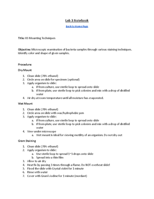 Lab5 of BIOD171 Microbiology Lab Notebook - Lab 5 Notebook Back to Home ...