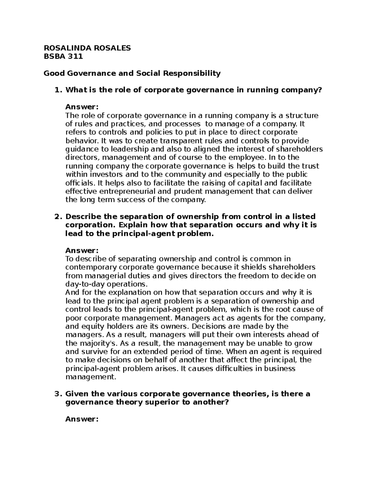 03 activity 1 ggsr - ROSALINDA ROSALES BSBA 311 Good Governance and ...