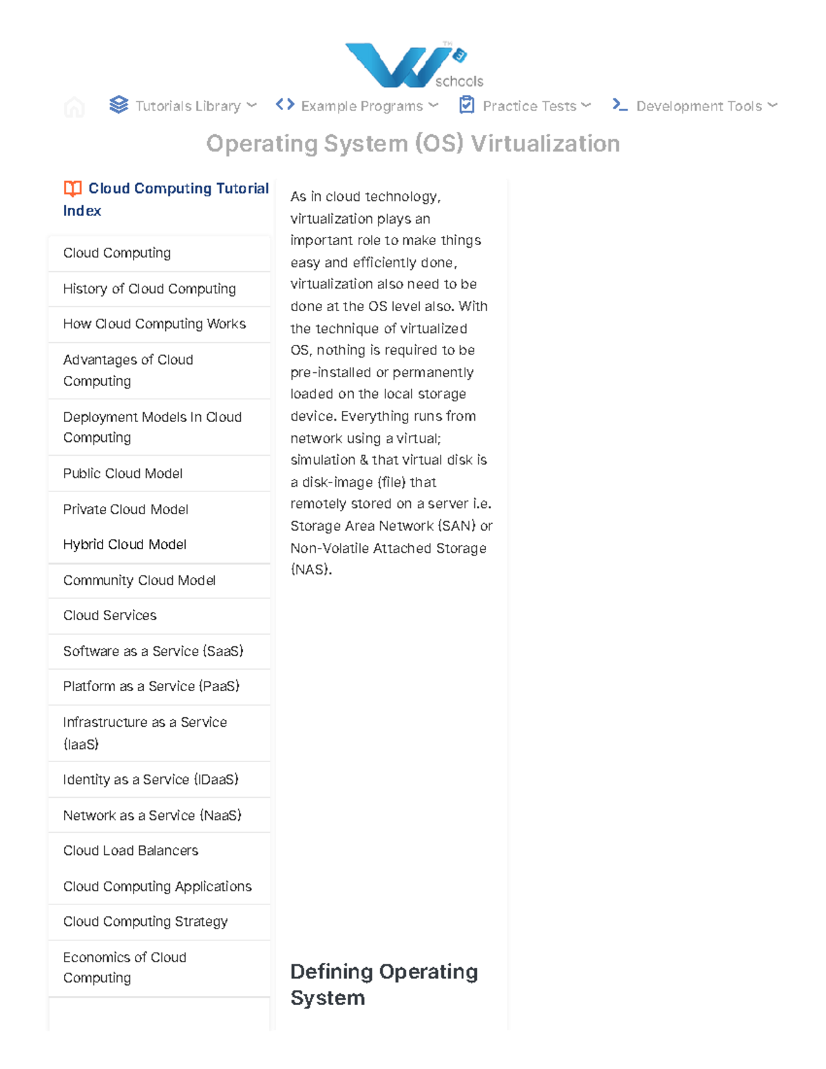 (OS) Virtualization - Operating System OS Virtualization As in cloud technology, virtualization ...