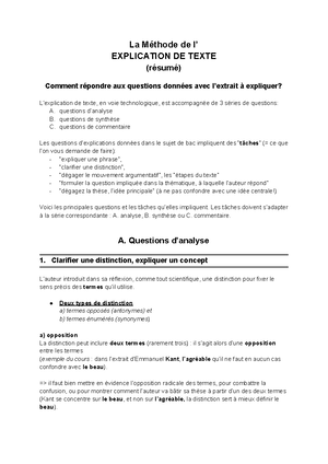 Philosophie - Explication de texte (2) - version longue (avec des ...