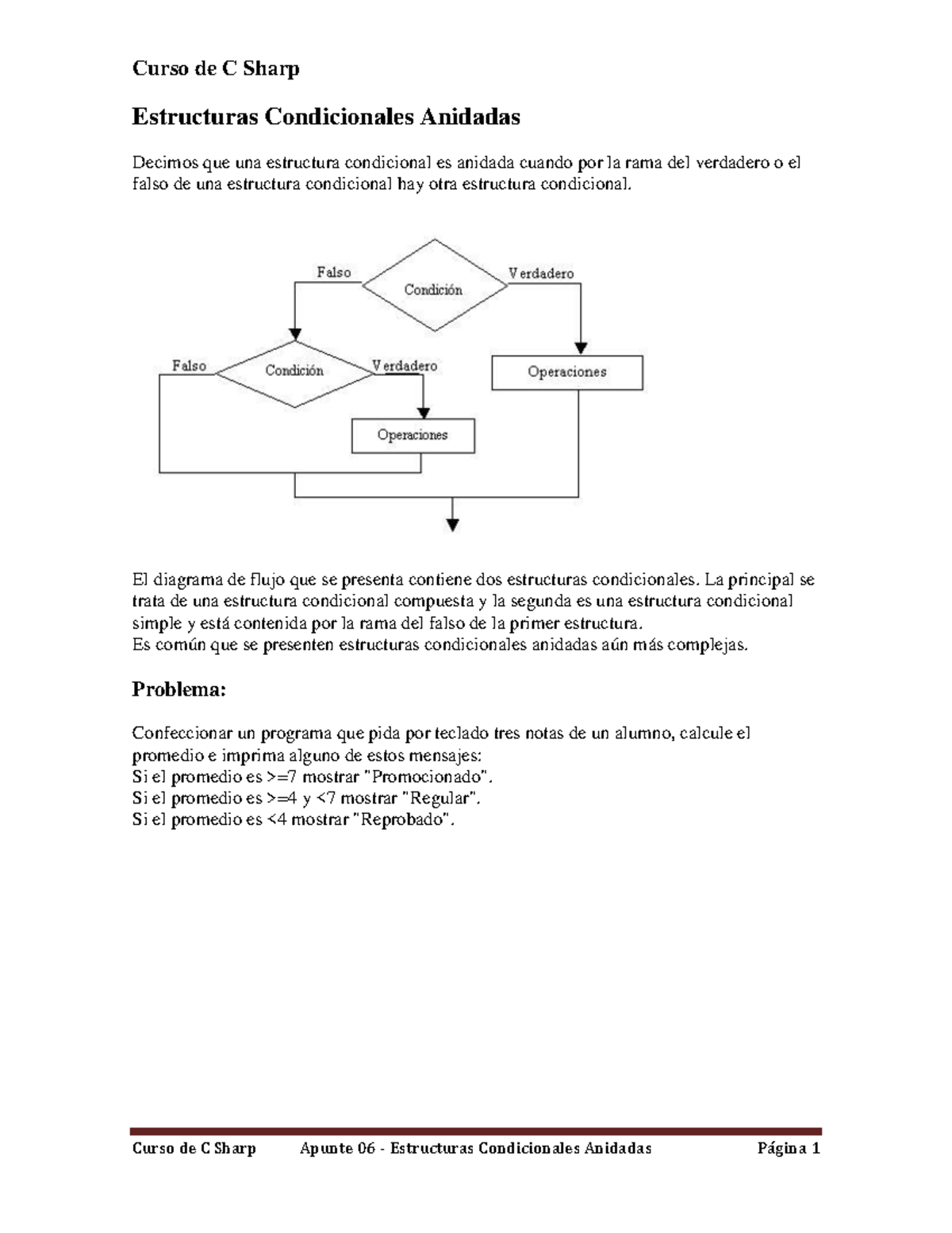 Apunte 06 - Estructuras Condicionales Anidadas - Estructuras ...
