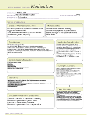 Magnesium salts - DRUG CARD - ACTIVE LEARNING TEMPLATES Medication ...
