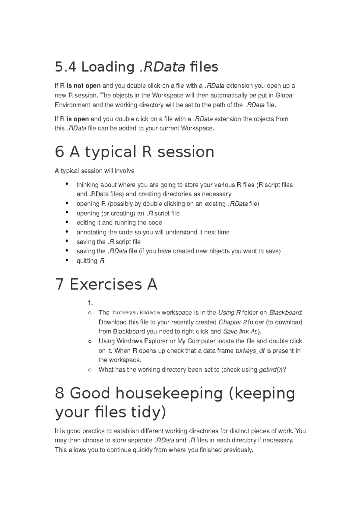 Notes For The Statistical Data Science In R 5 Loading Rdata Files If R Is Not Open And You