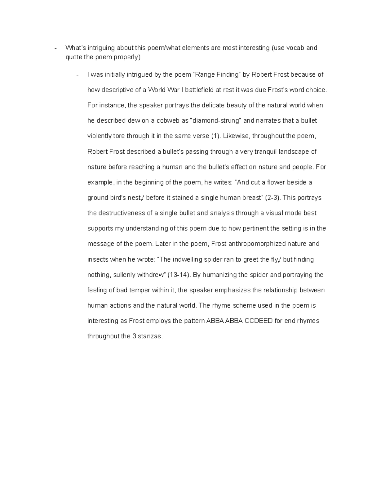 Range Finding Discussion - What’s intriguing about this poem/what ...