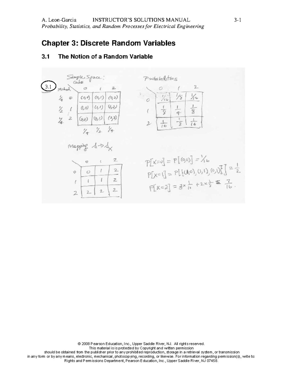 Chapter 03 Solutions v1 - Probability, Statistics, and Random Processes ...