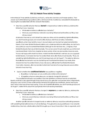 PSY 310 6-2 Journal - Southern New Hampshire University Alexis Elliott ...