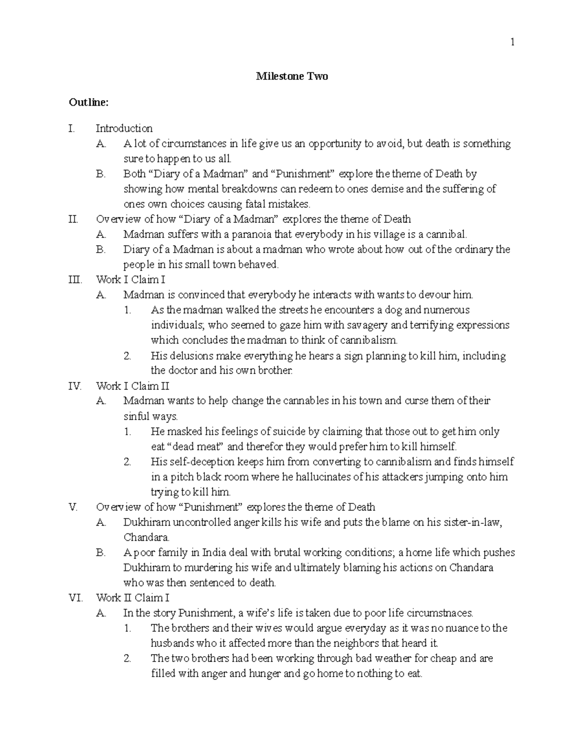 3-3 Final Project Milestone Two - Milestone Two Outline: I ...