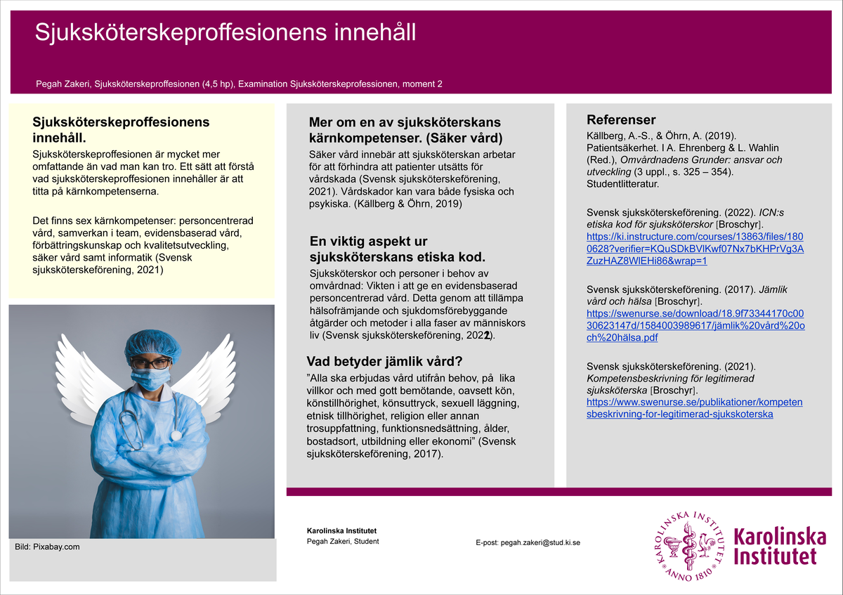 Postermall - E-post: pegah@stud.ki Karolinska Institutet Pegah Zakeri ...