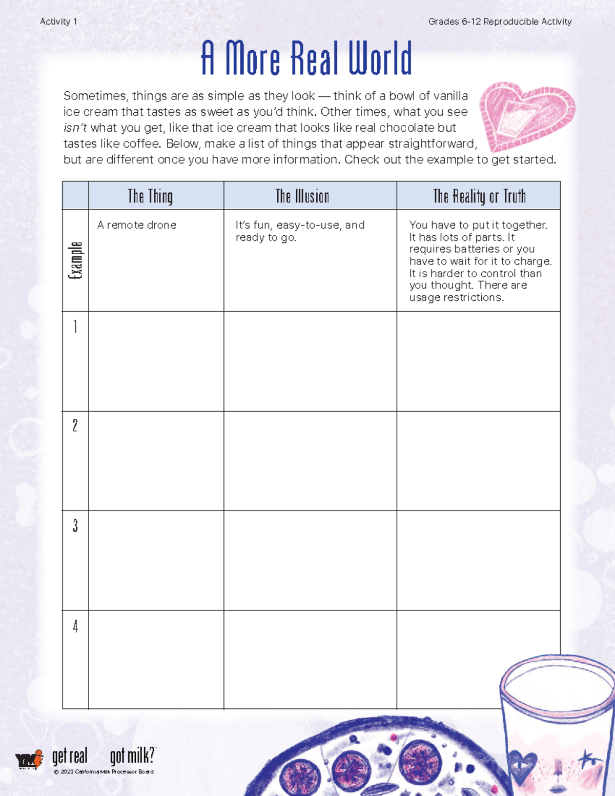 BTS day 1 - Back to School activity - Activity 1 Grades 6-12 ...