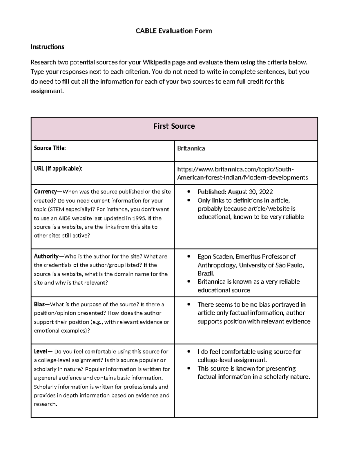 M4 Cable Source Evaluation Form - CABLE Evaluation Form Instructions ...
