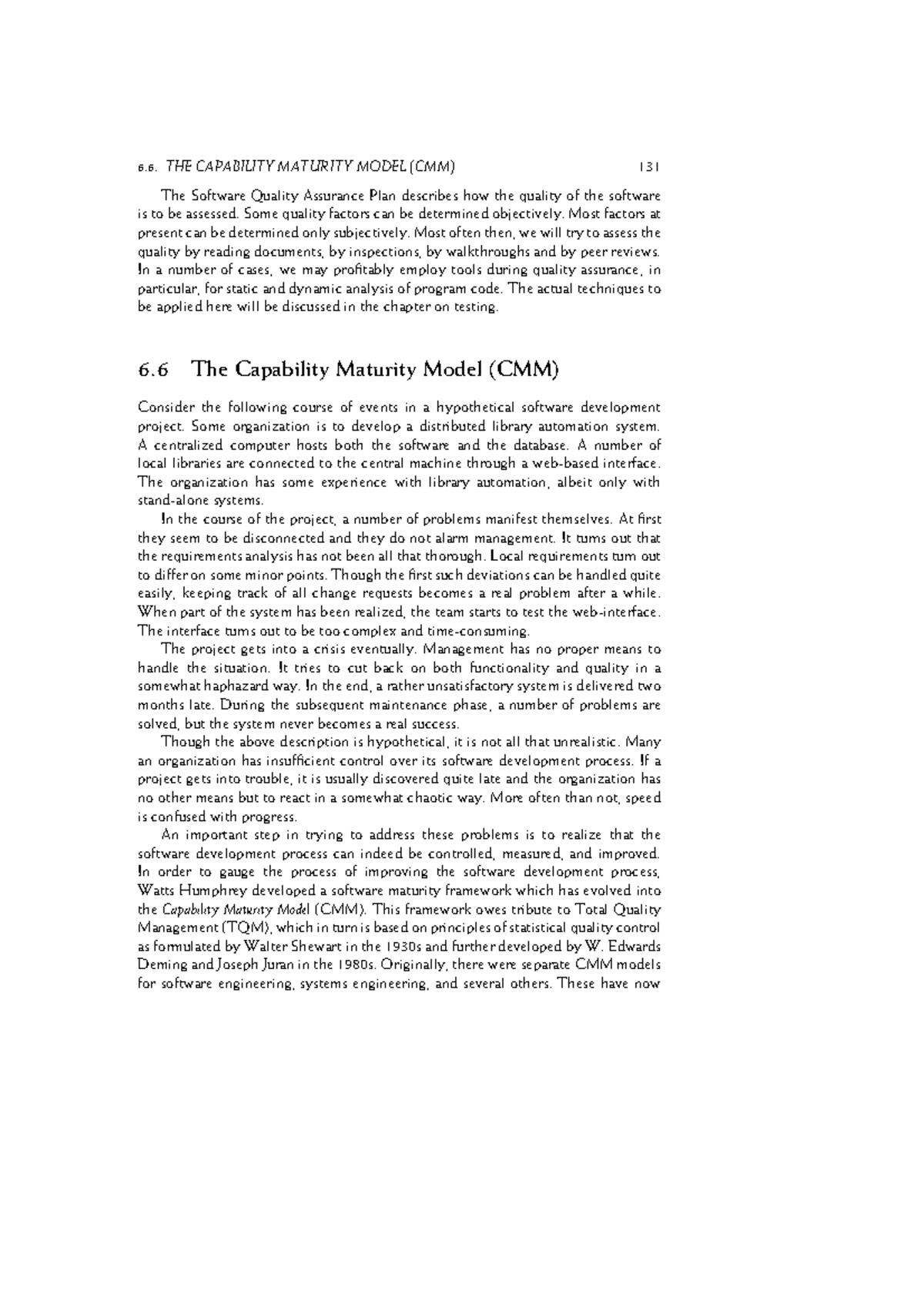 Computer Engineering 101 - 6. THE CAPABILITY MATURITY MODEL (CMM) 131 ...