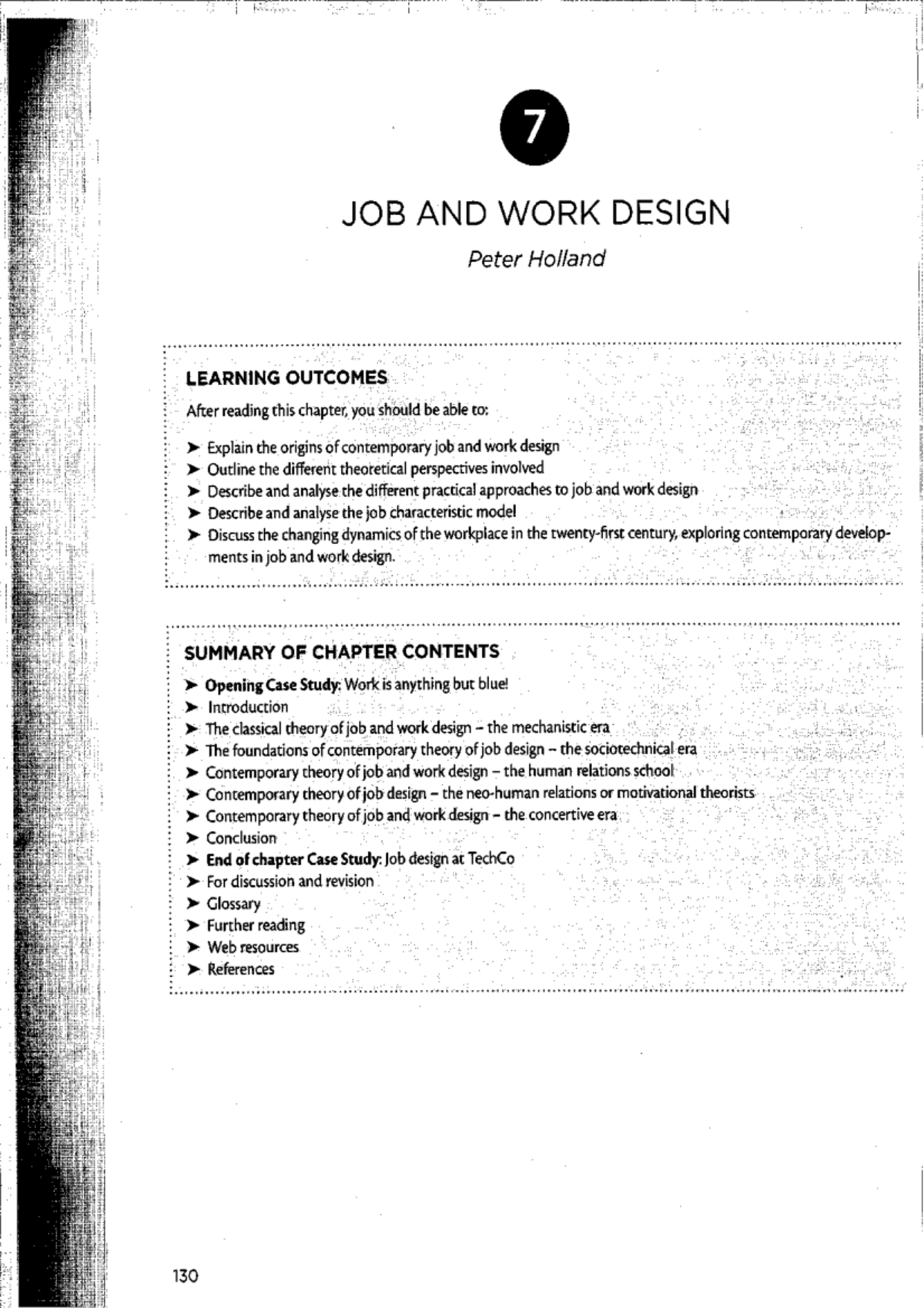 CH 7 - JOB AND WORK Design - Marketing Management - Studocu