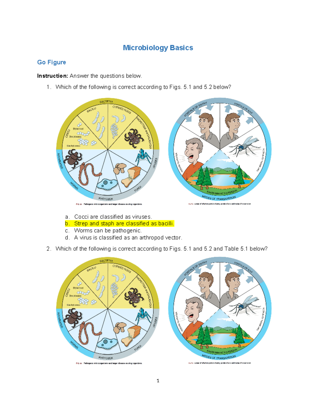 AHP106 Wk1 Assignment Worksheet - Microbiology Basics Go Figure ...