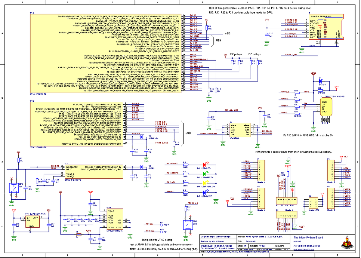 PYBv4 - aaaaaaaaaaaaaaaaaaa - D D C C B B A A 2 micropython 6/01/2014 8 ...