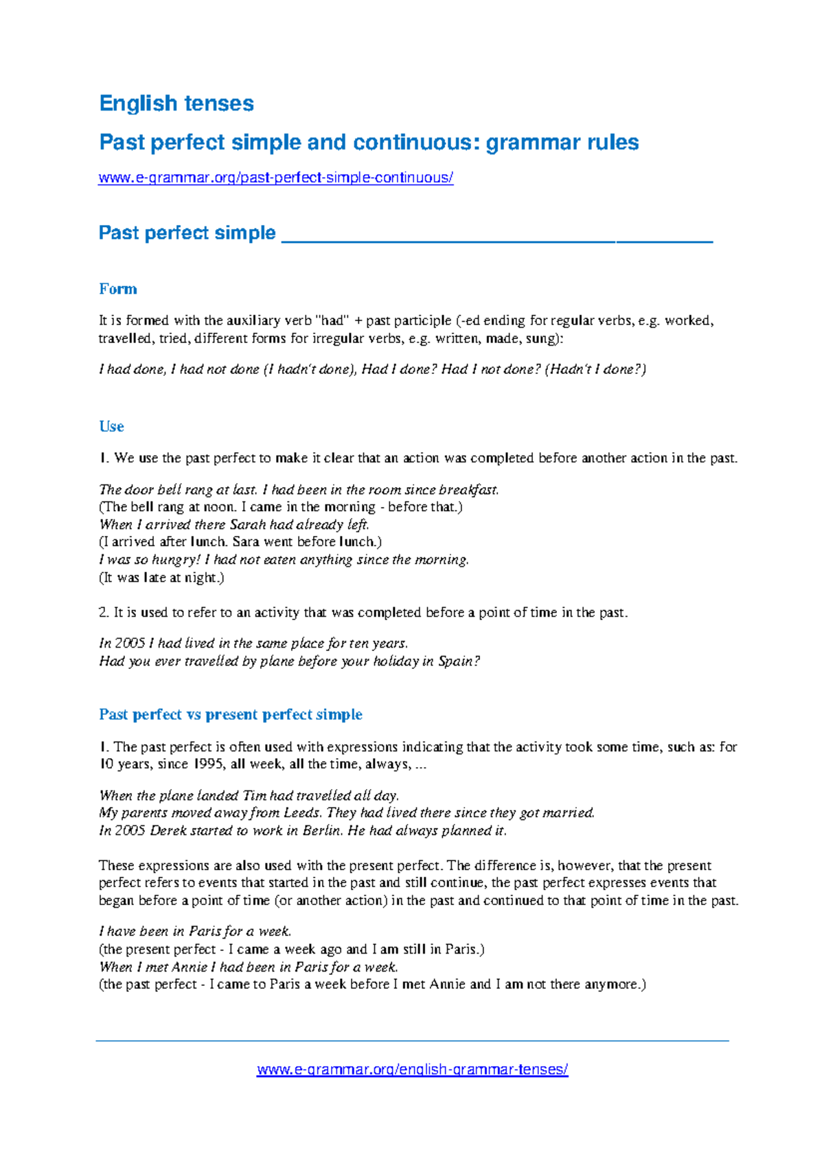 English Lecture Notes 15 (Tenses) - e-grammar/english-grammar-tenses ...