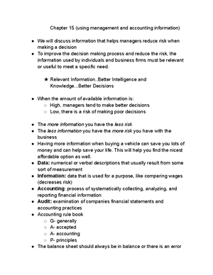 Introduction To Business - Chapter 1 Notes chapter 4 notes Chapter 5 ...
