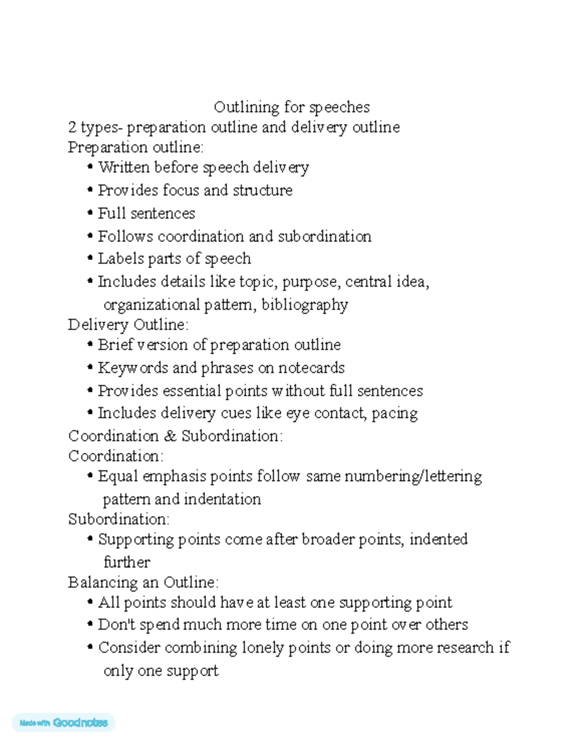 Introduction to organization and outlining - Outlining for speeches 2 ...
