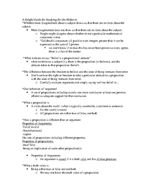 PHIL 150 Notes - PHIL 150 LECTURE - Studocu