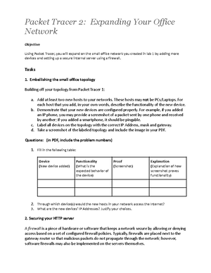 Packet Tracer 1 - built a small office network - Packet Tracer ...