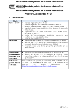 Producto académico Nº 1.docx - Producto Académico N° 1 - Colaborativo - Estadística Aplicada I ...