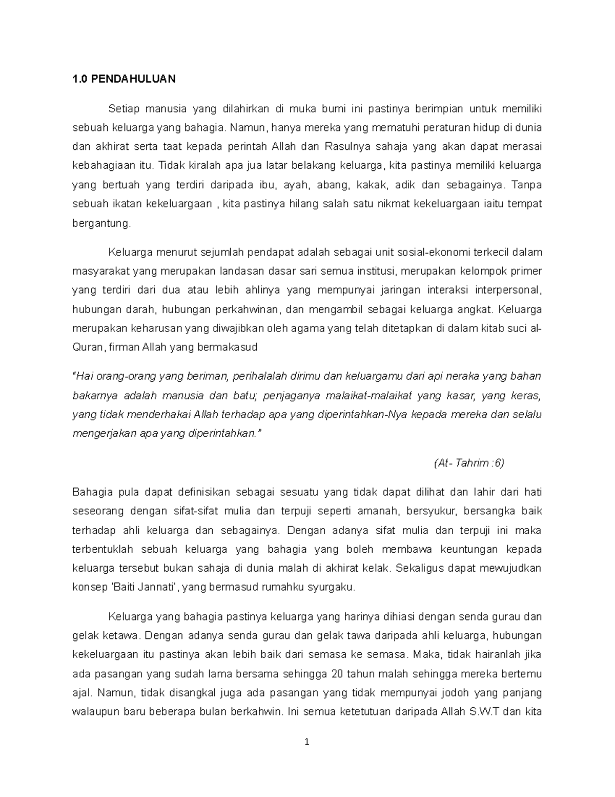 CTU 10 Assignment - CTU101 - 1 PENDAHULUAN Setiap manusia yang ...