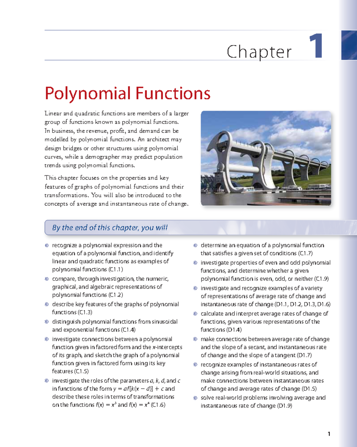 MHF4U Chapter 1 - Textbook - Chapter Polynomial Functions Linear and ...