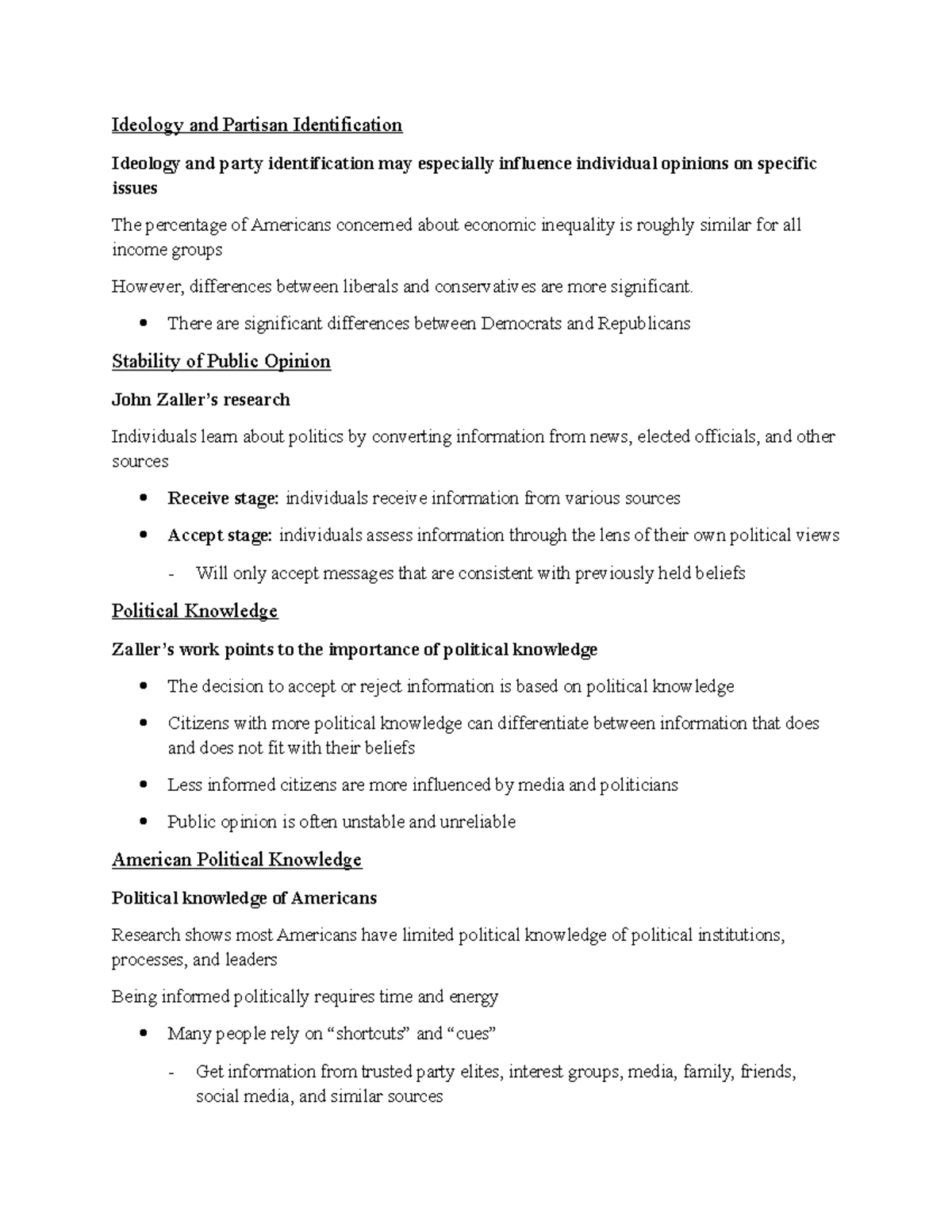 American Gov Chapter 6 Part B - Ideology and Partisan Identification ...