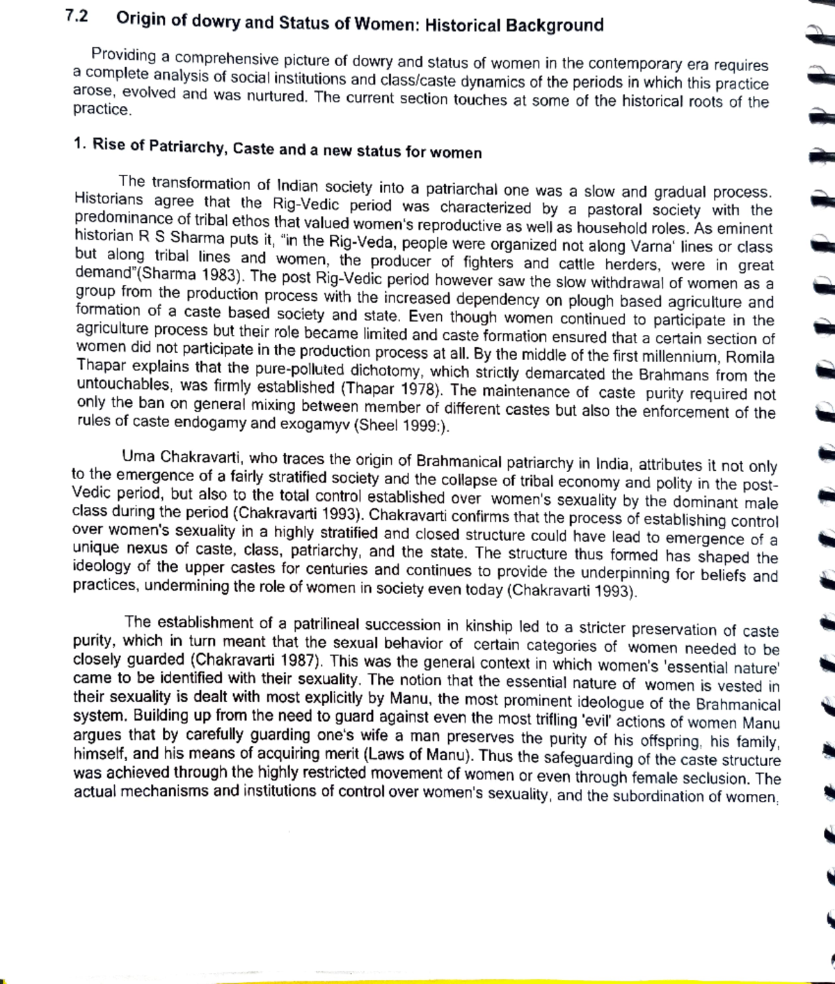 Historical background of dowry from a sociological lens - 7 Origin of ...