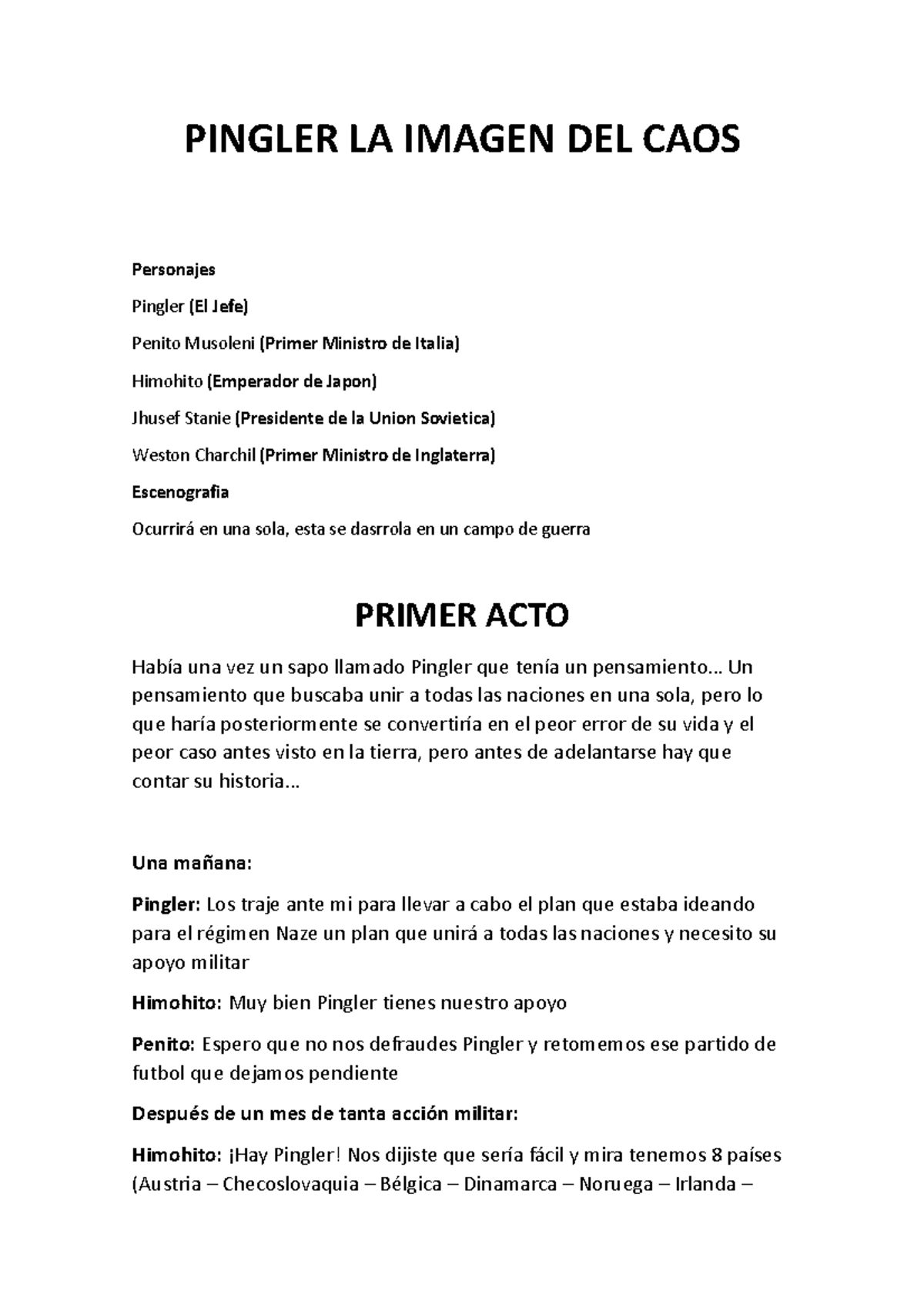 Pingler LA Imagen DEL CAOS - PINGLER LA IMAGEN DEL CAOS Personajes ...