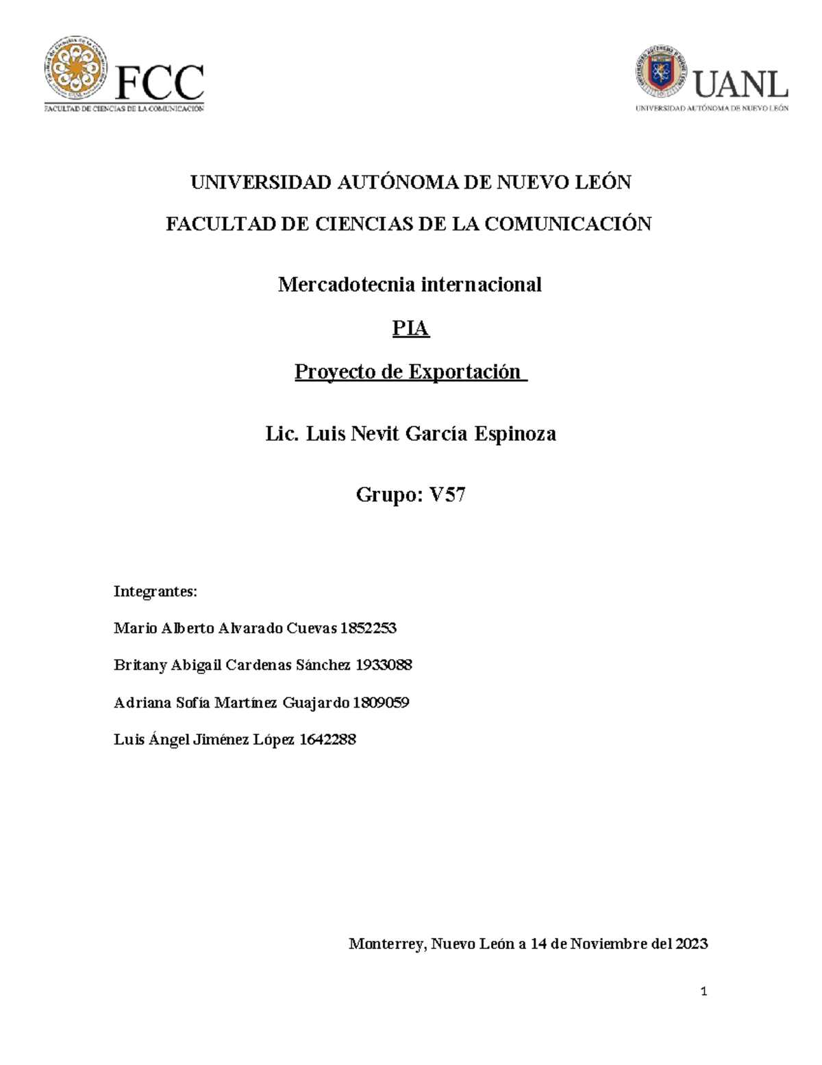 Jimenez LUIS PIA - Desarrollar un proyecto factible de exportación de ...
